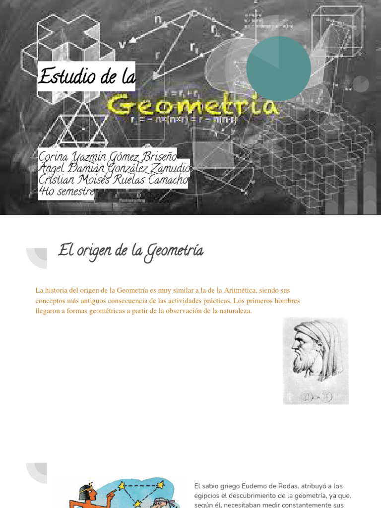 Origen y importancia de la geometría | PDF | Geometría | Dimensión