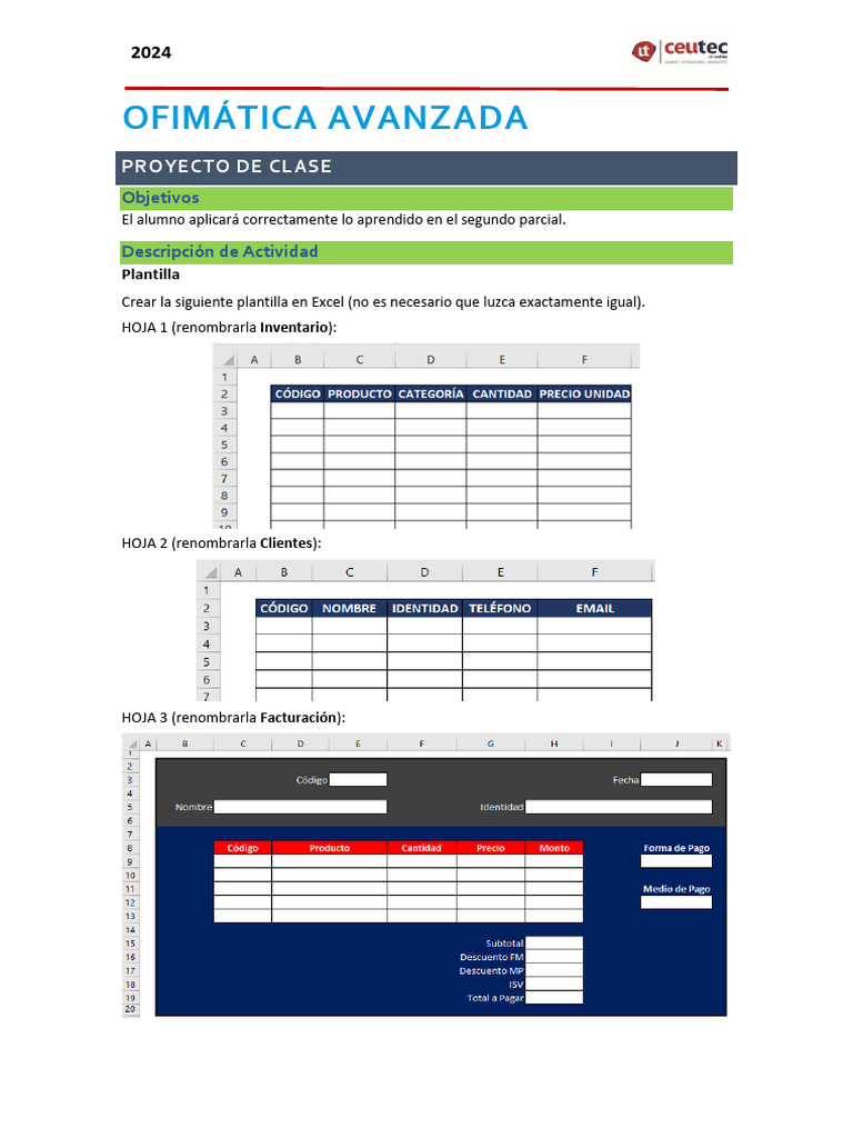 Proyecto Ofimática Q12024 | PDF | Informática