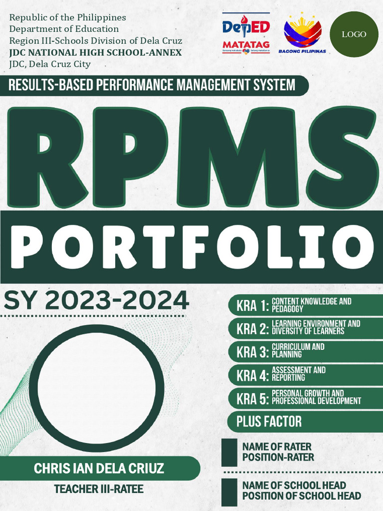 Editable RPMS Portfolio 2024 Template | PDF | Teachers | Lesson Plan