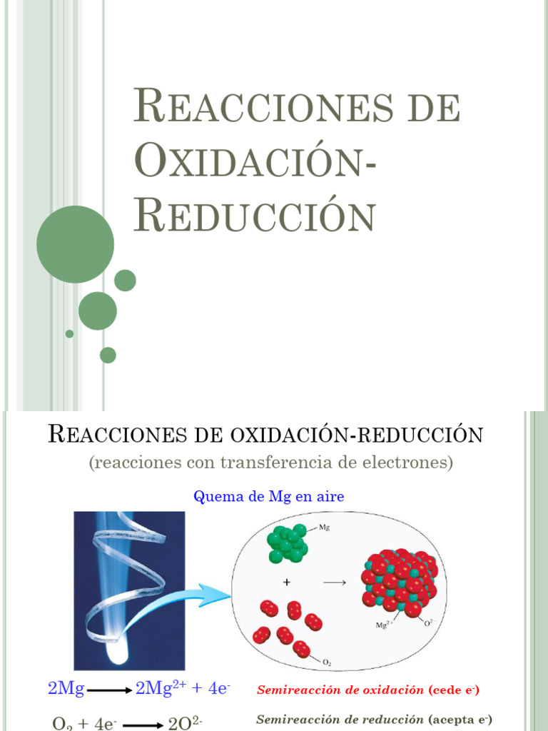 Reacciones Redox 2016 | PDF | Redox | Electroquímica