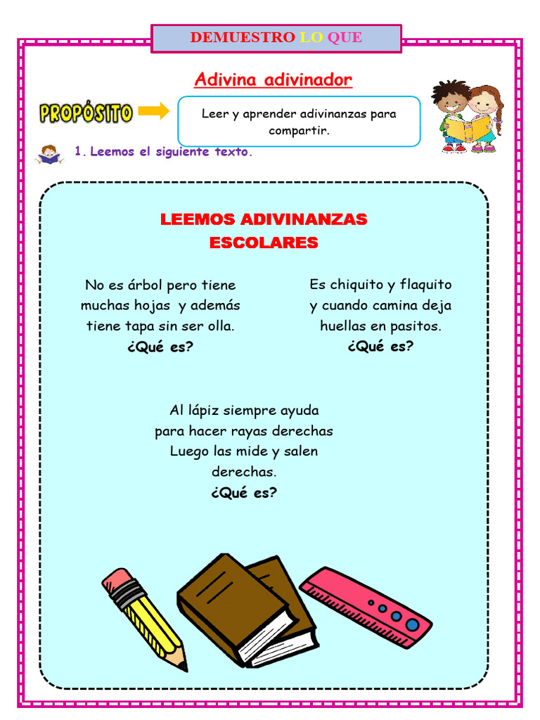 Ficha Com Adivina Adivinador | PDF