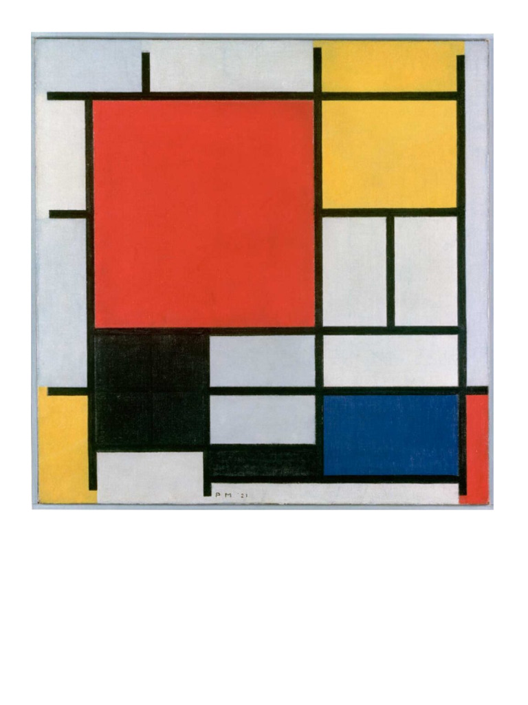 Piet-Mondrian-Composicion-con-amarillo-rojo-negro-azul-y-gris-1920-Gemeentemuseum-La-Haya ...