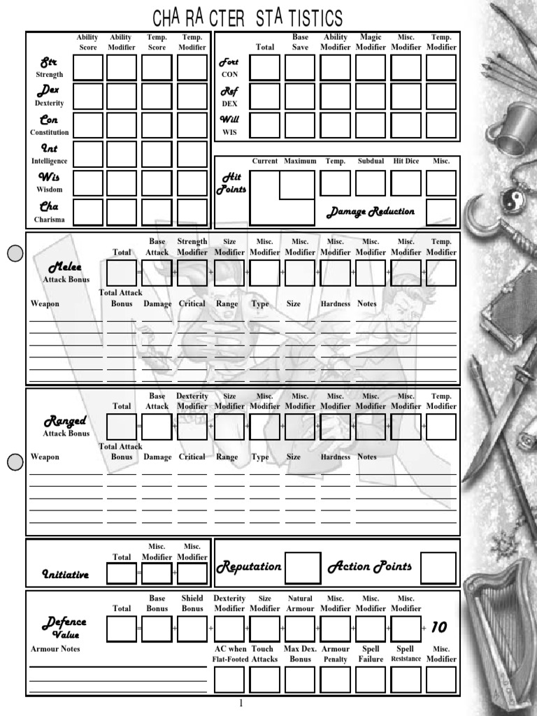 Character Statistics and Skills Overview | PDF