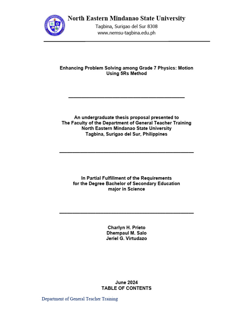 Research-Final For Proposal JCD Cutie | PDF | Critical Thinking | Learning