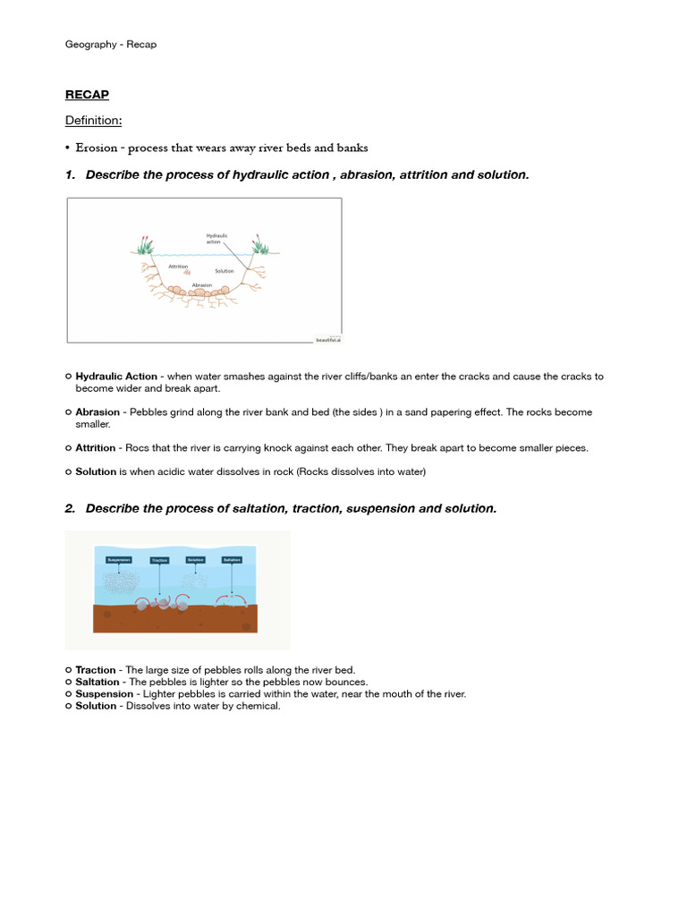 River Erosion and Landform Processes | PDF