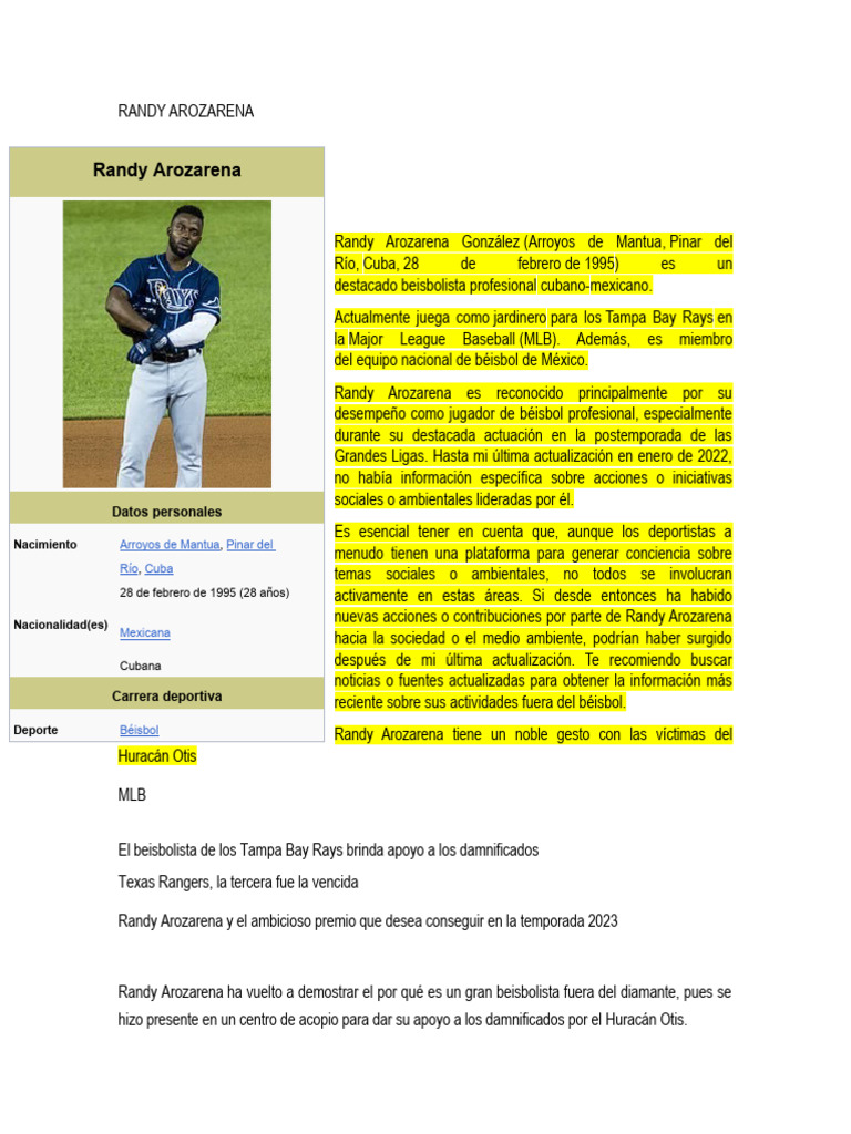 Desarrollo Sustentable.. Randy | PDF | Deportes