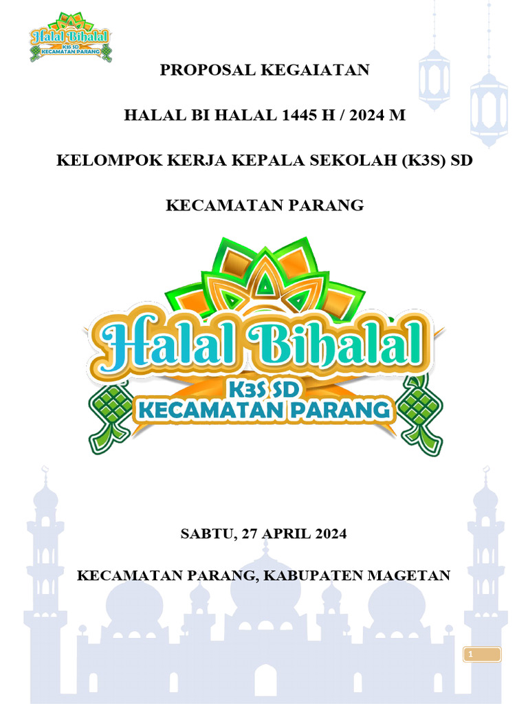Halal Bi Halal K3S SD Parang 2024 | PDF