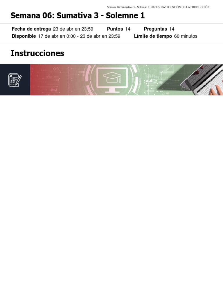 Semana - 06 - Sumativa - 3 - Solemne - 1 MNMNMN | PDF | Finanzas y dinero