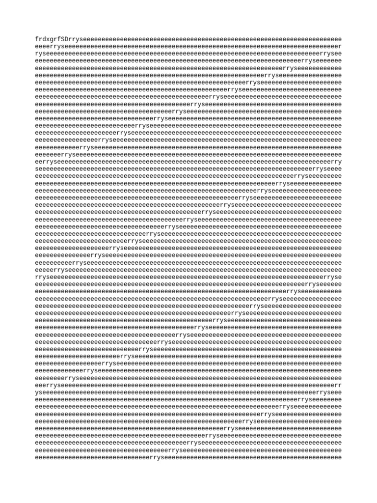 Unreadable Text Document | PDF