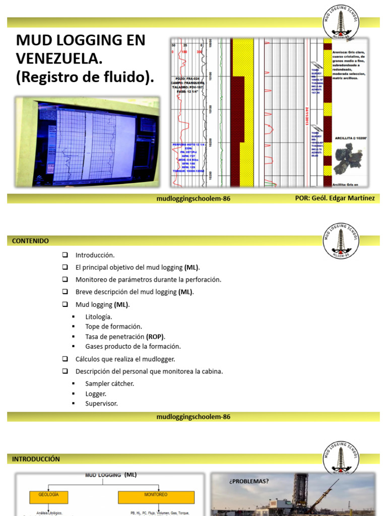Mud Logging en Venezuela PDF | PDF | Pozo de petróleo | Perforación