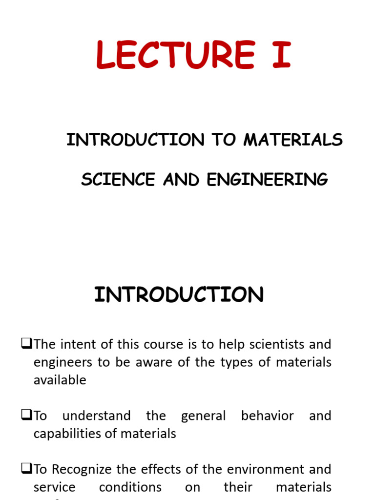 Em Lecture 1 | PDF | Solid | Materials Science