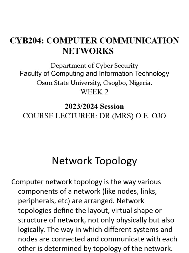 Understanding Computer Network Topologies | PDF | Network Topology ...