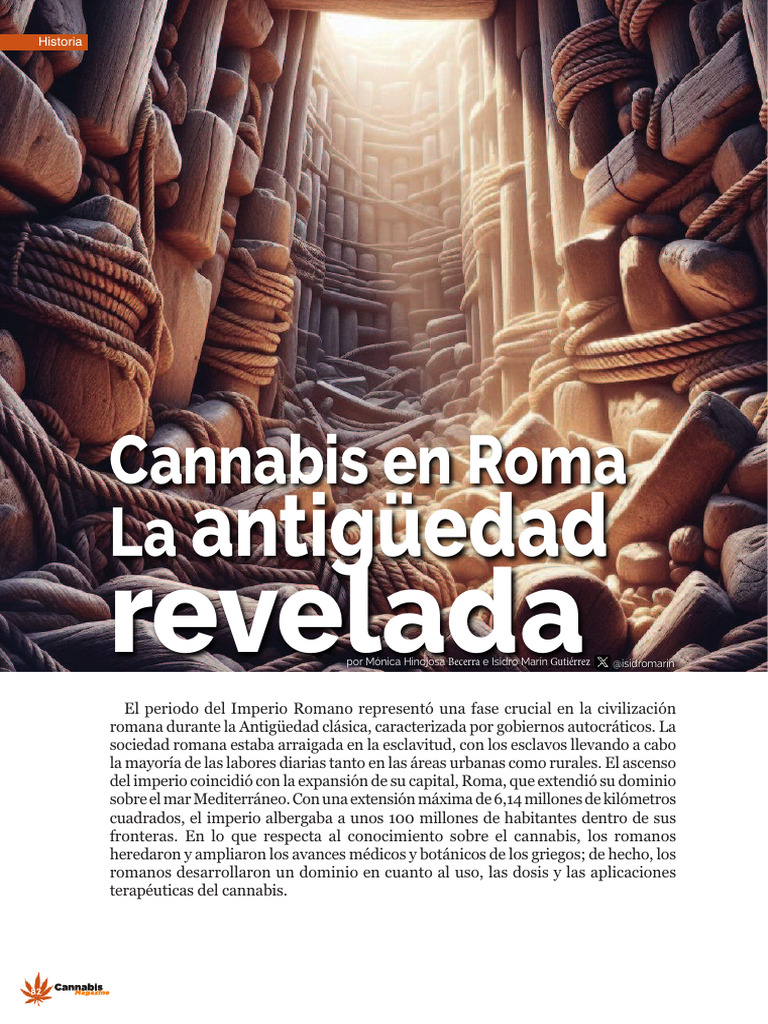 Cannabis en Roma La Antiguedad Revelada | PDF | Opio | Cannabis (Droga)