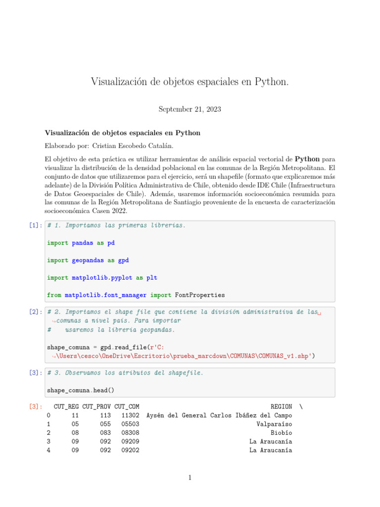 ¿Cómo Construir Una Cartografía en Python | PDF | Ciencias de la ...