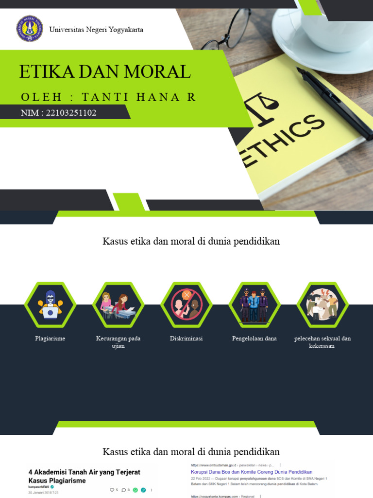 Etika Dan Moral | PDF | Karier & Perkembangan | Pengembangan Diri