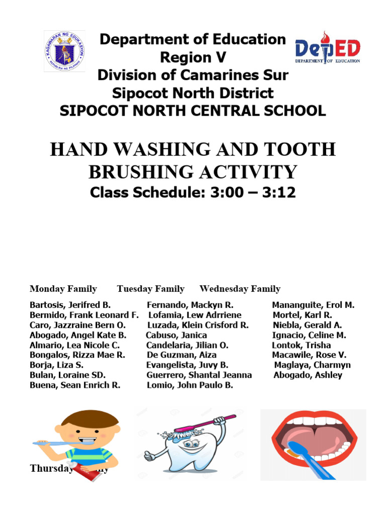Tooth Brushing Activity 2 | PDF