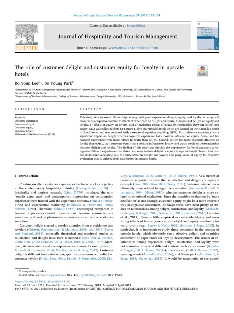 The Role of Customer Delight and Custome | PDF | Customer Satisfaction ...