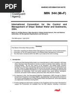 Ballast Water Management Guidelines | PDF | Water | Ships