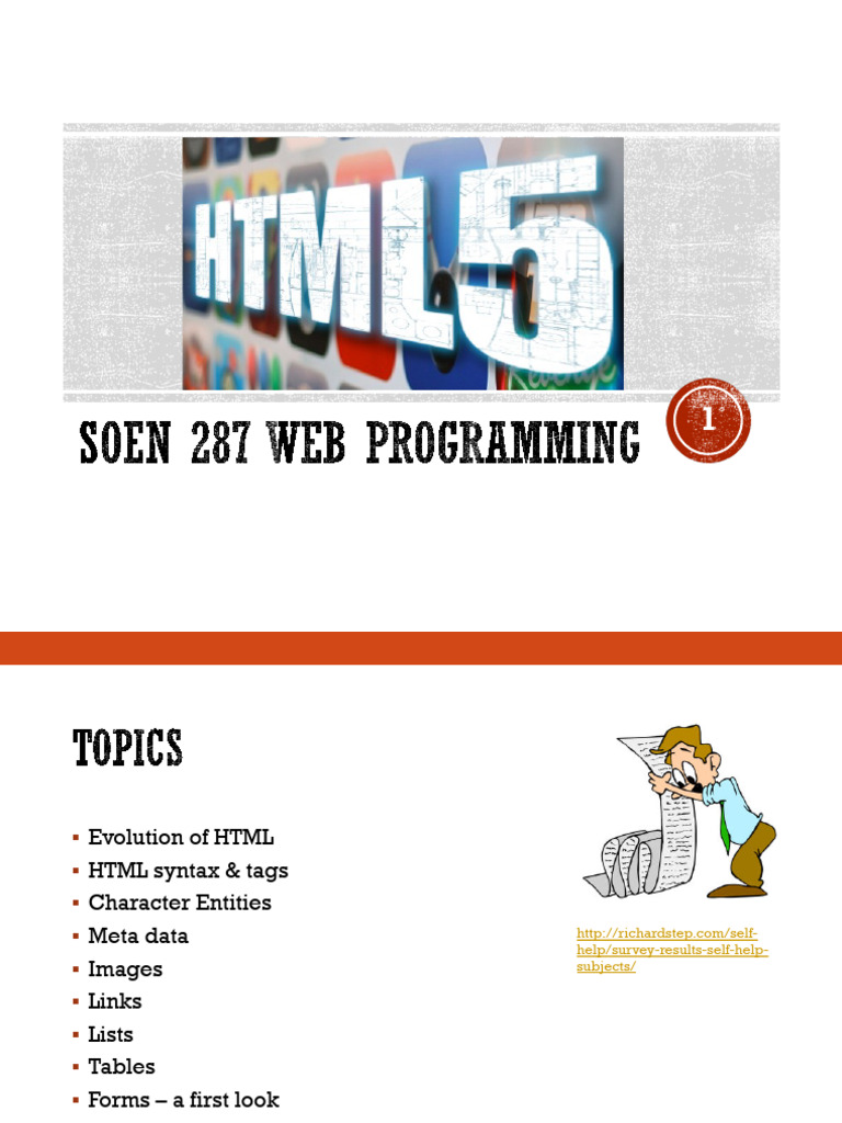 Lecture 1 - HTML | PDF | Html | Html Element