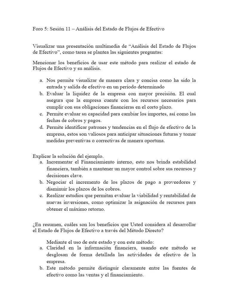 Foro 5 | PDF