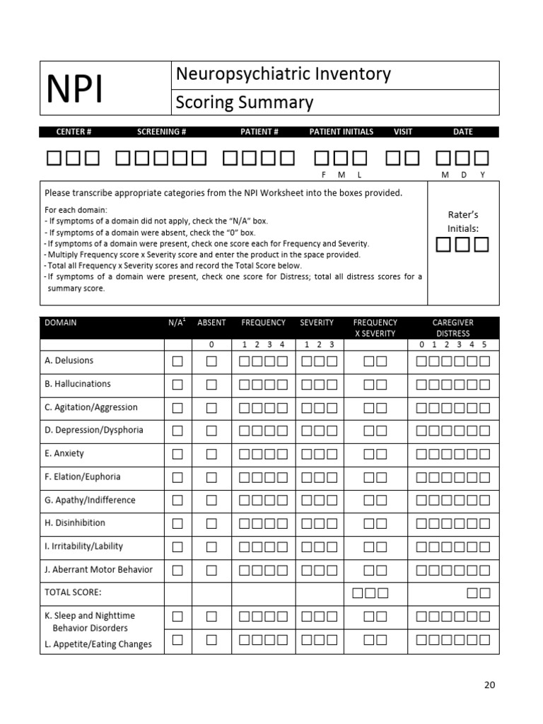3 Npi | PDF | Appetite | Behavioural Sciences
