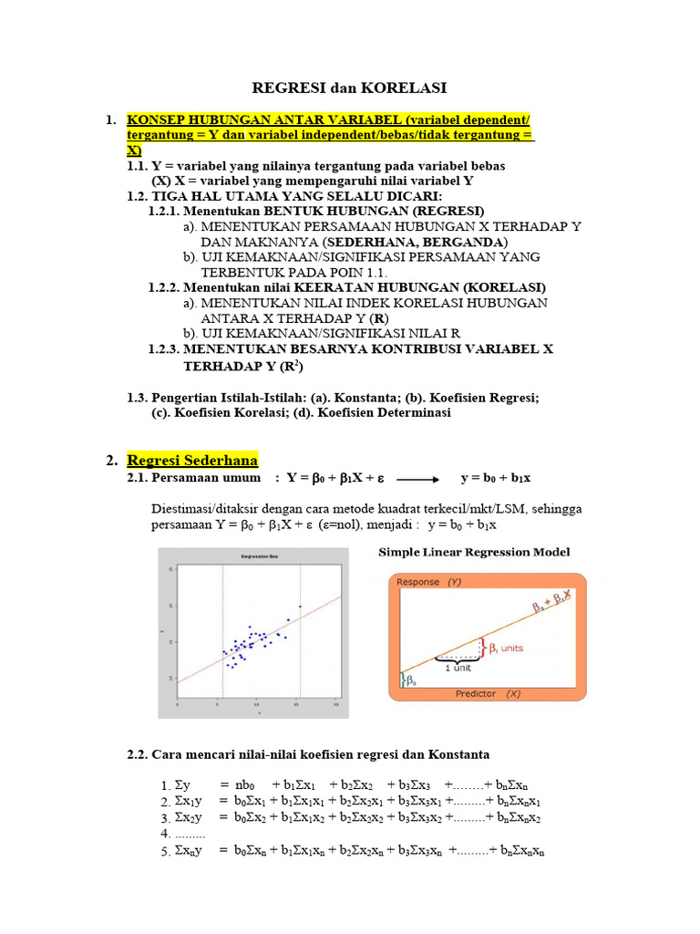 2024 - Regresi Dan Korelasi | PDF