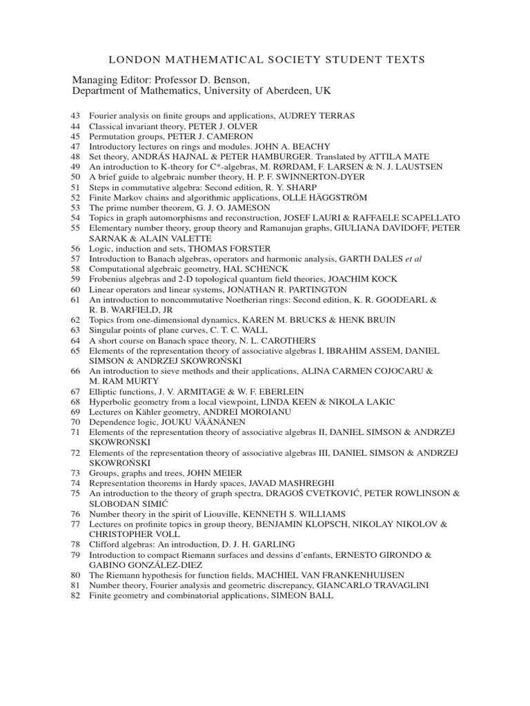 (London Mathematical Society Student Texts 83) Hansjörg Geiges - The ...