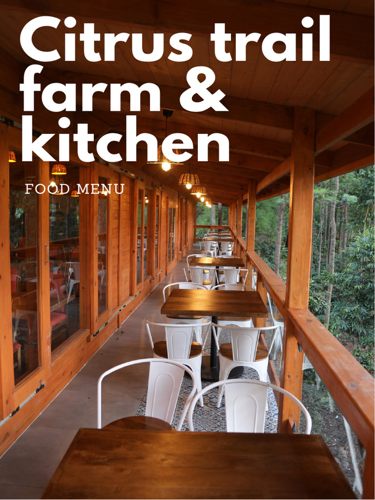 Citrus Trail Farm & Kitchen Menu | PDF | Pancake | Indian Cuisine