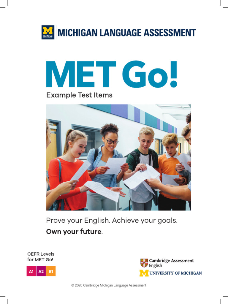 METGo Example Items Booklet | PDF