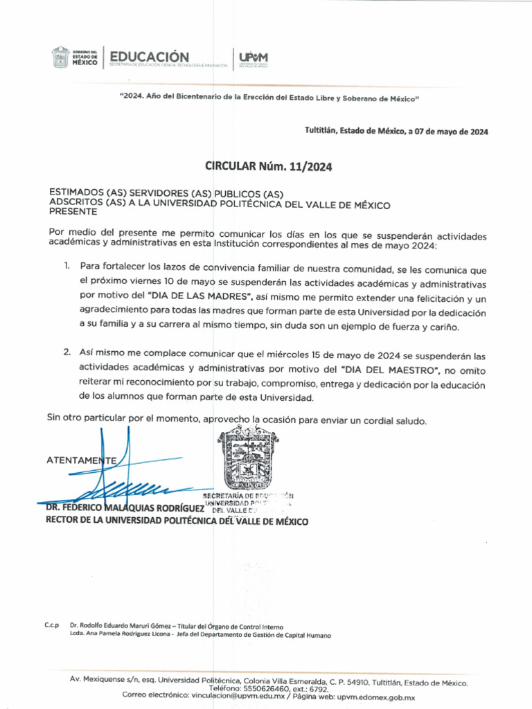 Circular 11-2024 | PDF