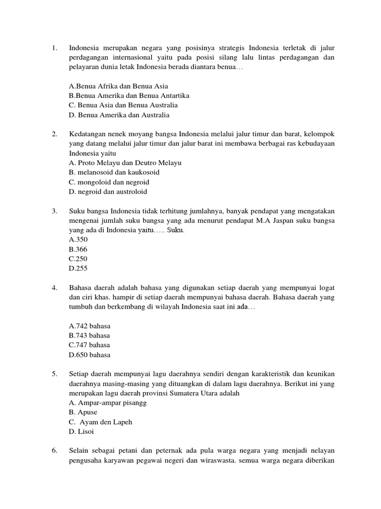 Pilgan Soal Uas 2024 | PDF