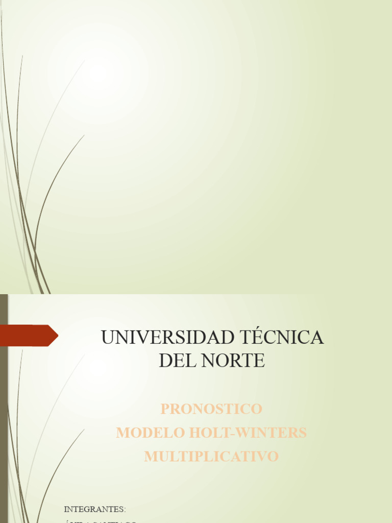 MODELO_HOLT_WINTERS_MULTIPLICATIVO | PDF | Series de tiempo | Aleatoriedad MODELO_HOLT_WINTERS_MULTIPLICATIVO | PDF | Series de tiempo | Aleatoriedad