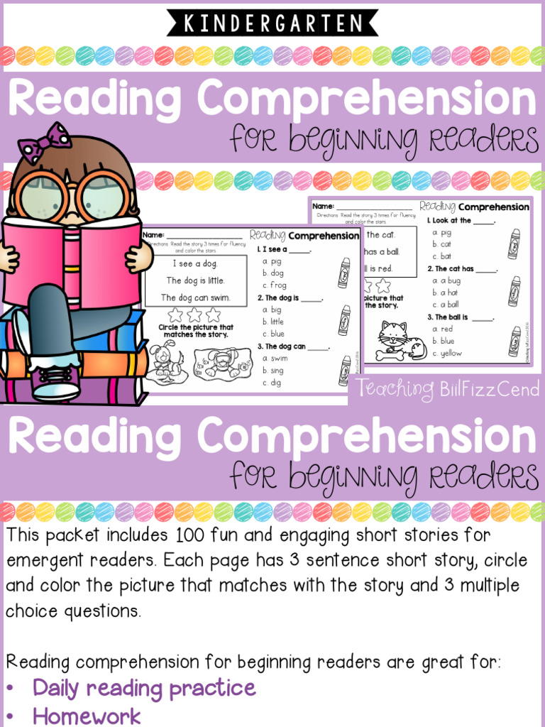 Beginning Readers Multiple Choice | PDF | Reading (Process) | Learning ...