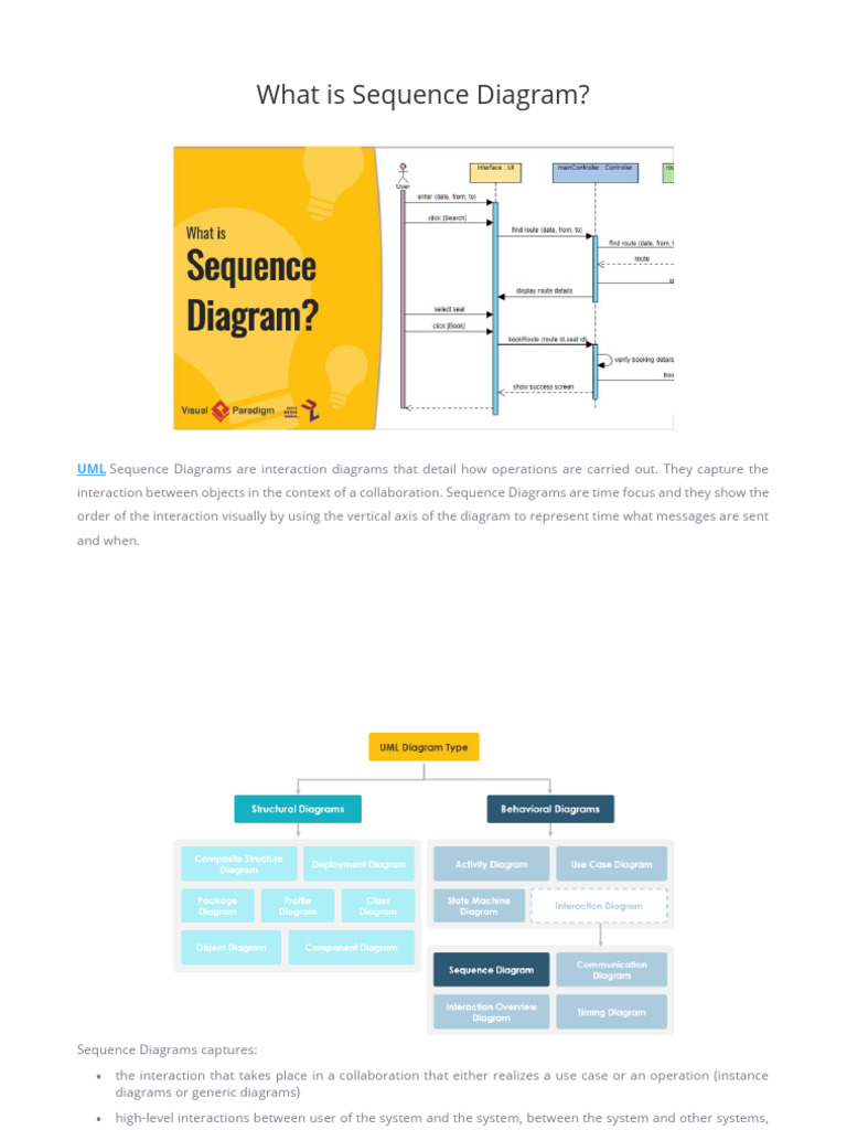 Sequence Diagram | PDF | Use Case | Unified Modeling Language