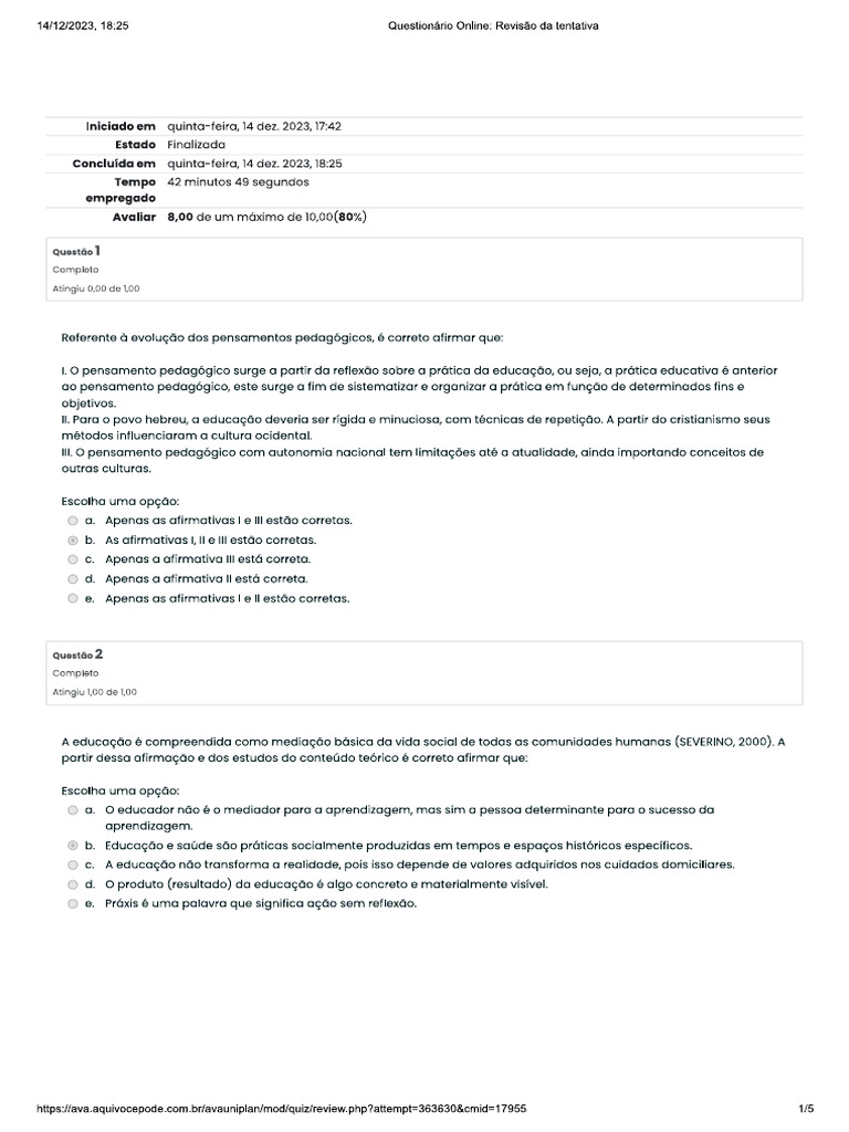 Praticas Educativas em Saude Uniplan | PDF