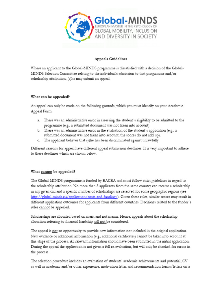 GM - Appeal Guidelines - 2019 | PDF | Appeal | Justice