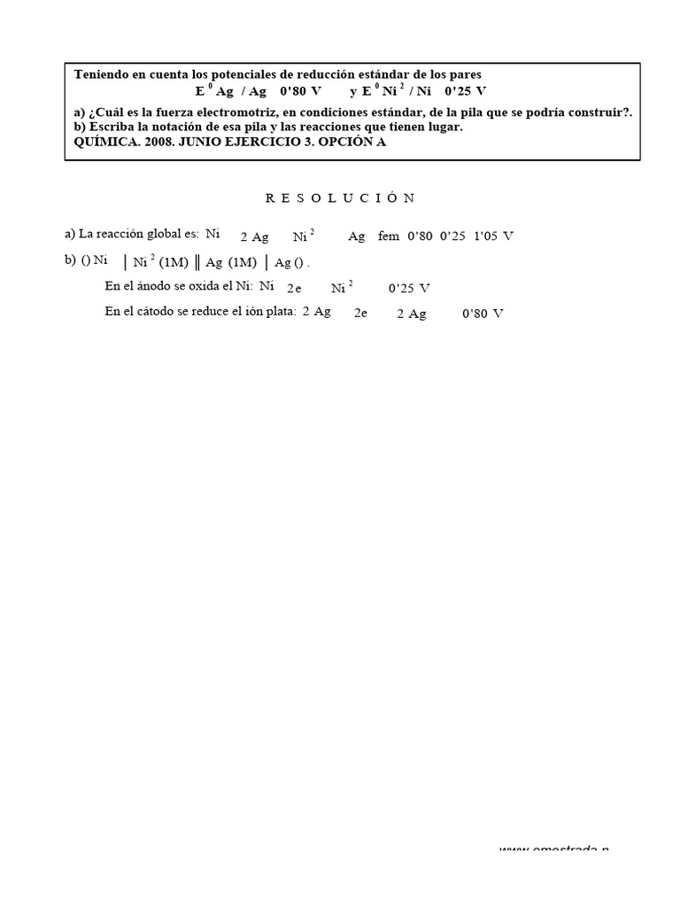 Tema04 Reacciones Redox Ejercicios | PDF | Redox | Estequiometría
