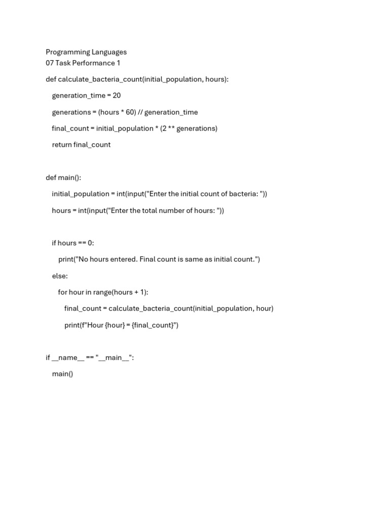 Programming Languages 07 TP1 | PDF | Teaching Methods & Materials