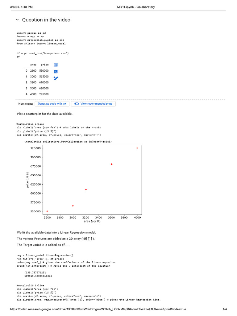 Simple Linear Regression | Download Free PDF | Linear Regression | Statistical Analysis