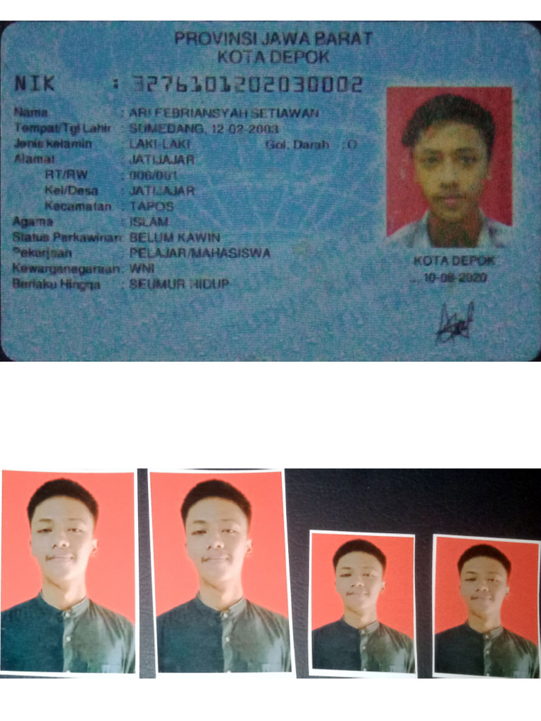 KTP - Pas Poto | PDF