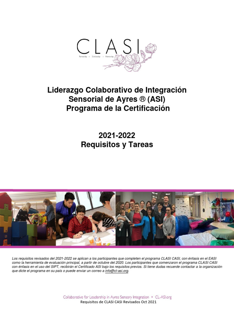 2022 CLASI CASI Requirements & Assignments Full Packet - Spanish | PDF ...