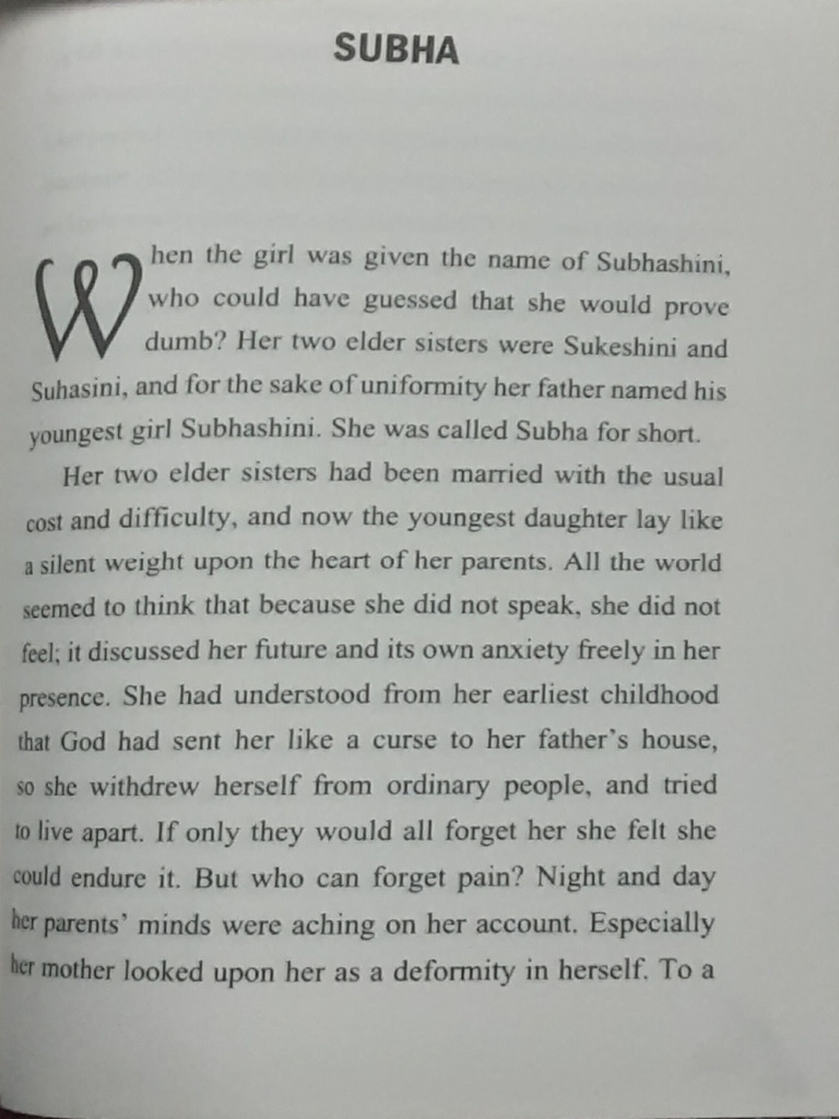 Subha Story | PDF