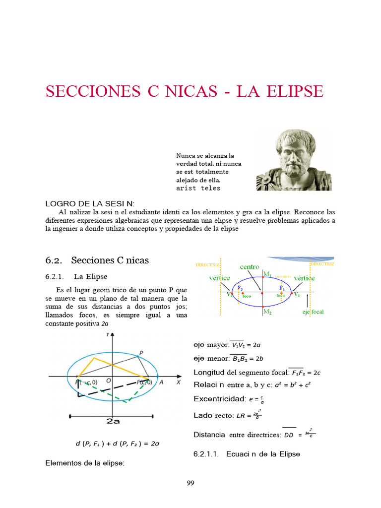 S03_s1 - La elipse | PDF | Elipse | Objetos geométricos