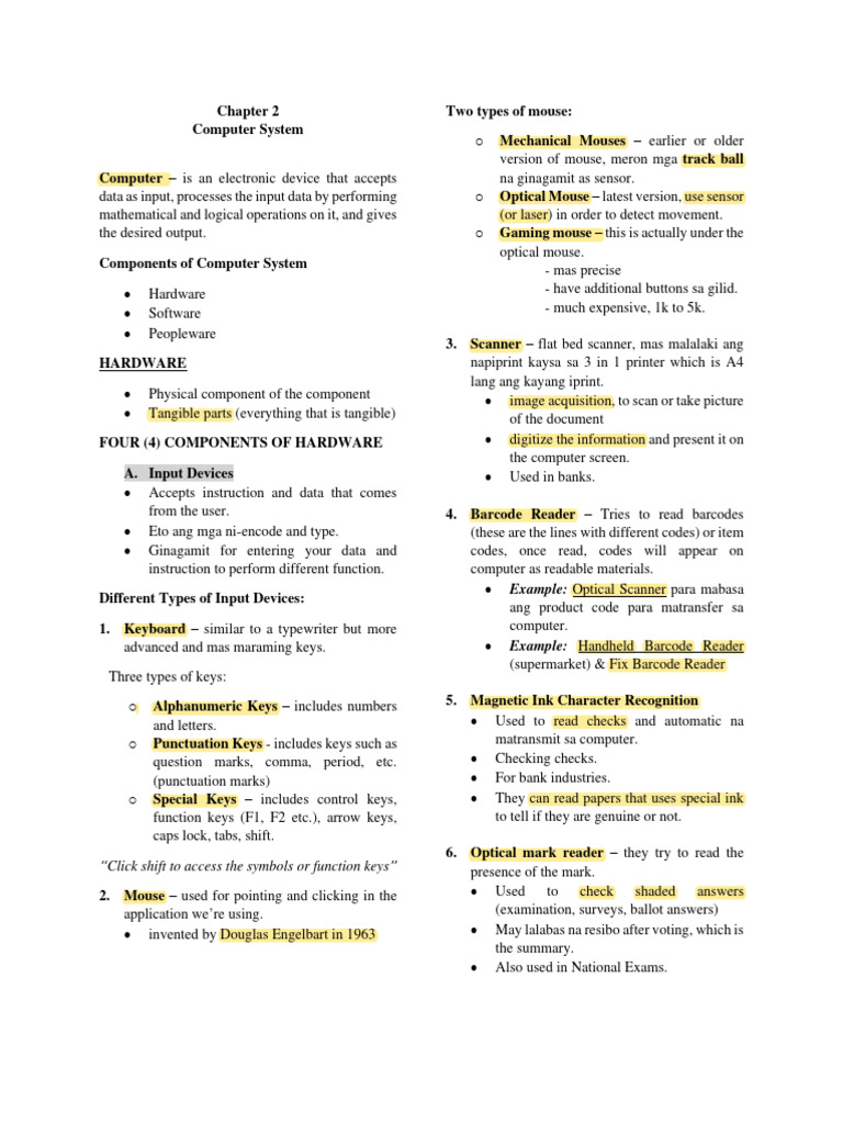 Chapter 2 - Hardware | Download Free PDF | Computer Data Storage | Central Processing Unit
