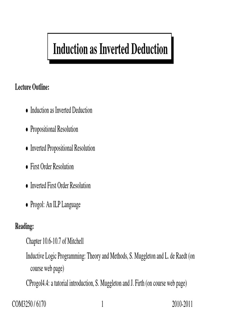Lecture 161 | Download Free PDF | Inductive Reasoning | Logic