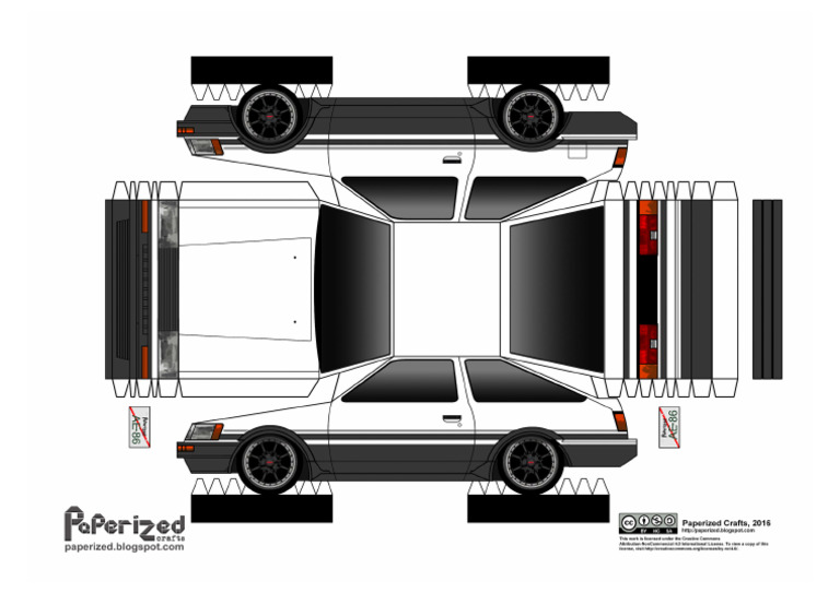 Toyota Corolla Levin AE86 Papercraft | PDF