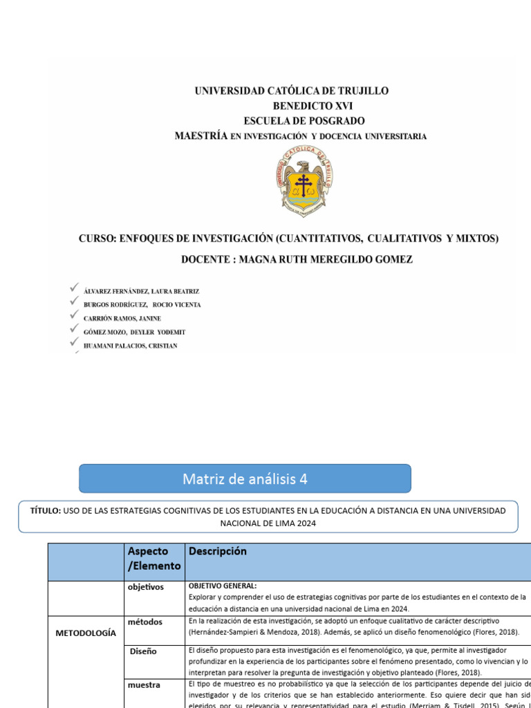 Esquema Iv Sesión O5 | PDF | Educación a distancia | Muestreo (Estadísticas)