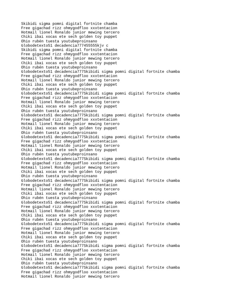 Skibidi Sigma Pomni Digital Fortnite Chamba | PDF