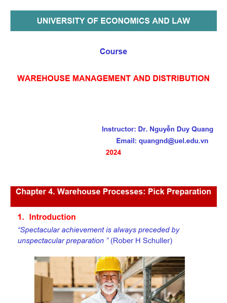 Optimizing Warehouse Pick Preparation | PDF | Warehouse