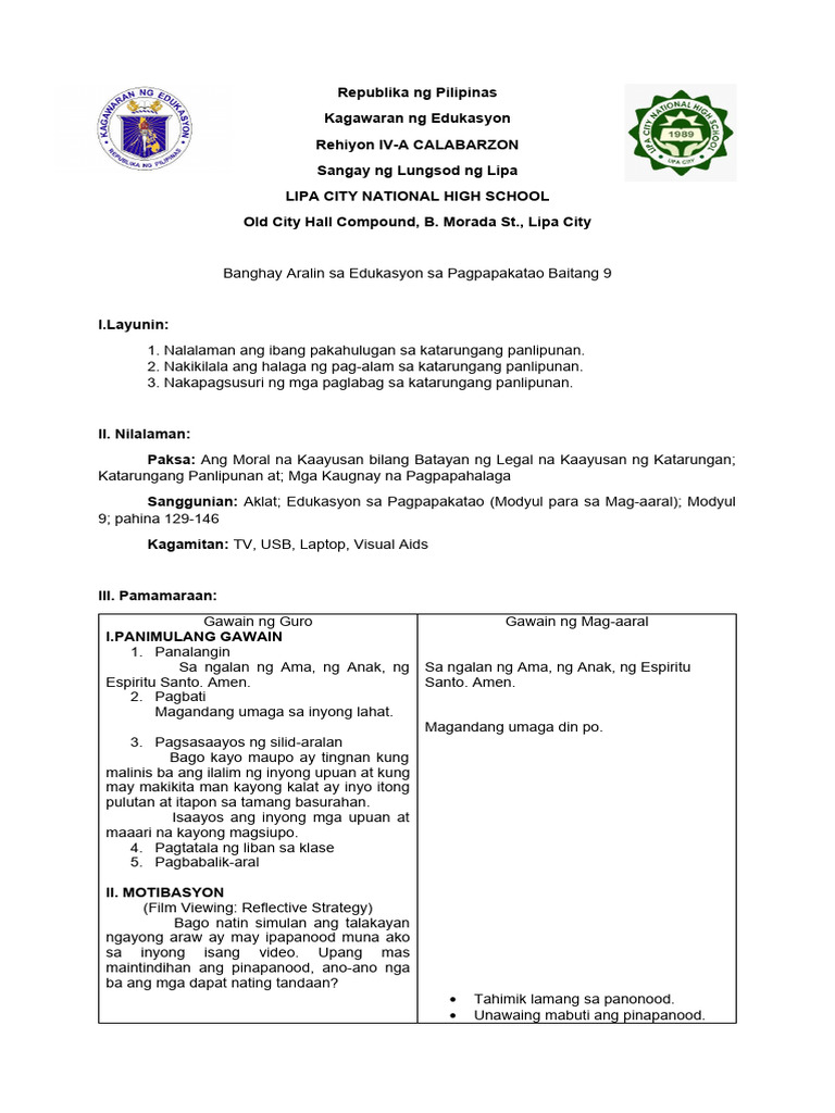 Demo Lp Secondary Pdf